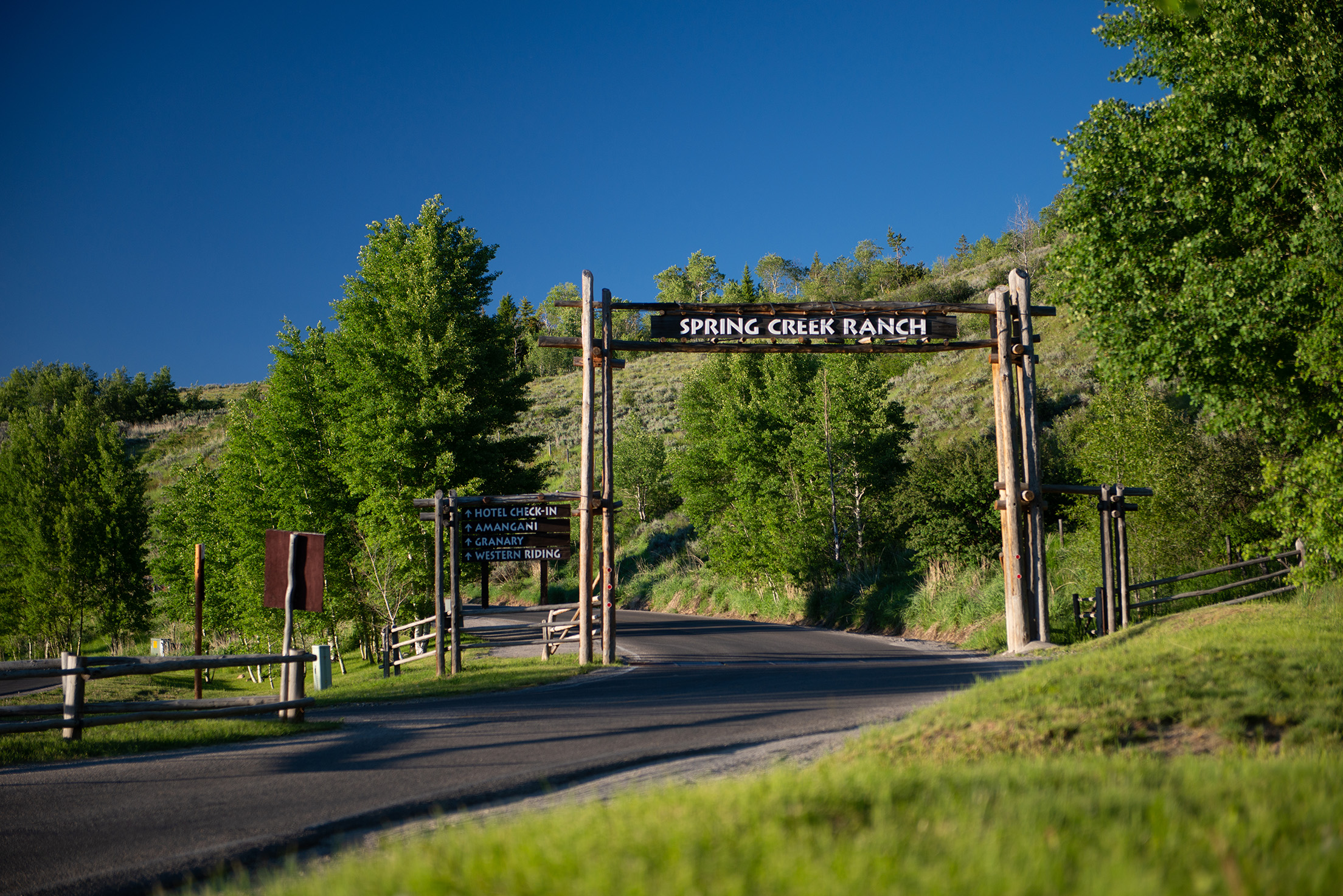 Spring Creek Ranch residences overlook the Teton and Snake River ...