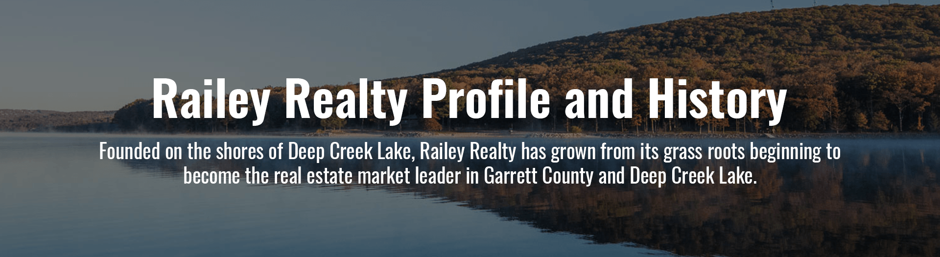 Railey Realty History | Deep Creek MD Real Estate | Homes For Sale